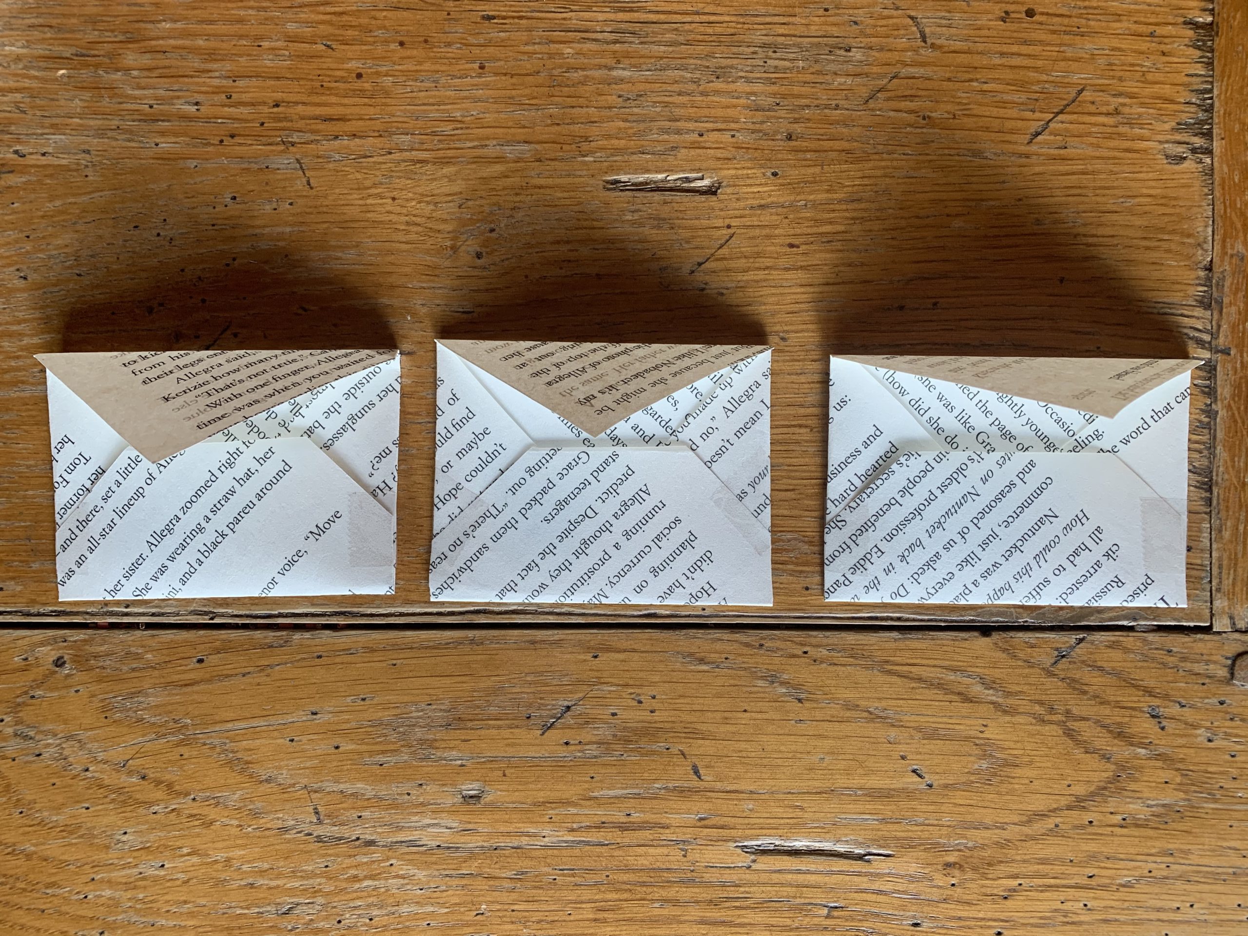 DIY Book Craft: Tiny Book Page Envelopes - Maya Smart