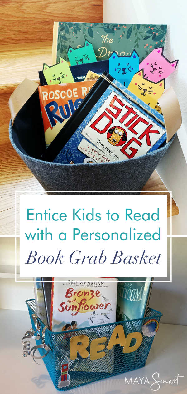 How to Entice Kids to Read More with a Personalized Book Grab Basket