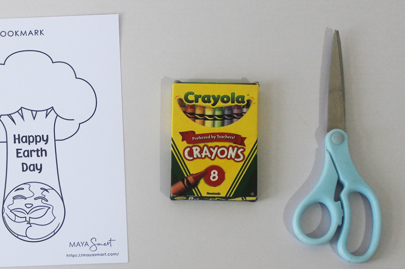 Make Your Own Earth Day Bookmark to Color — with Free Printable