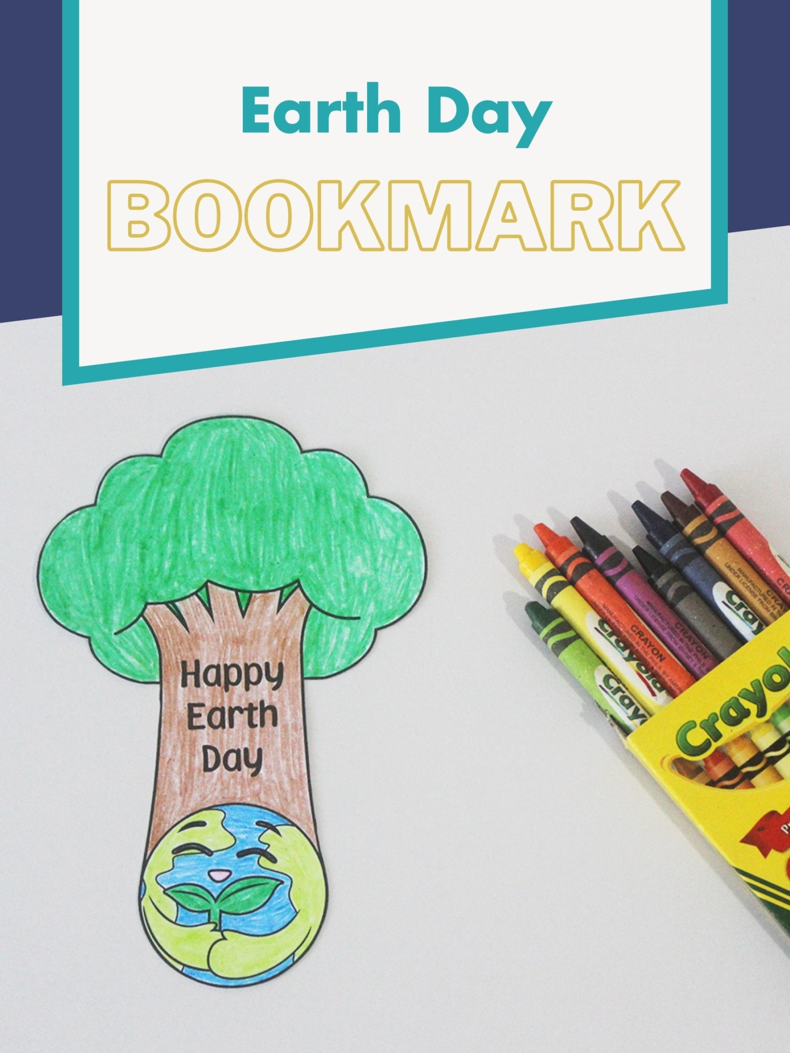 Make Your Own Earth Day Bookmark to Color — with Free Printable